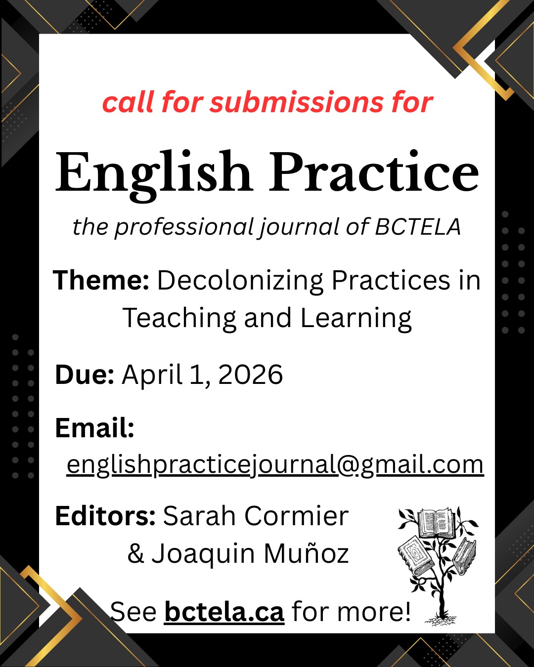 BCTELA English Practice Call for Articles (2025-26) - BC Teachers of ...